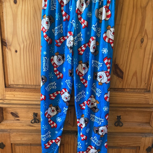 Frosty The Snowman | Pants | Men Frosty The Snowman Blue Soft Pajama ...